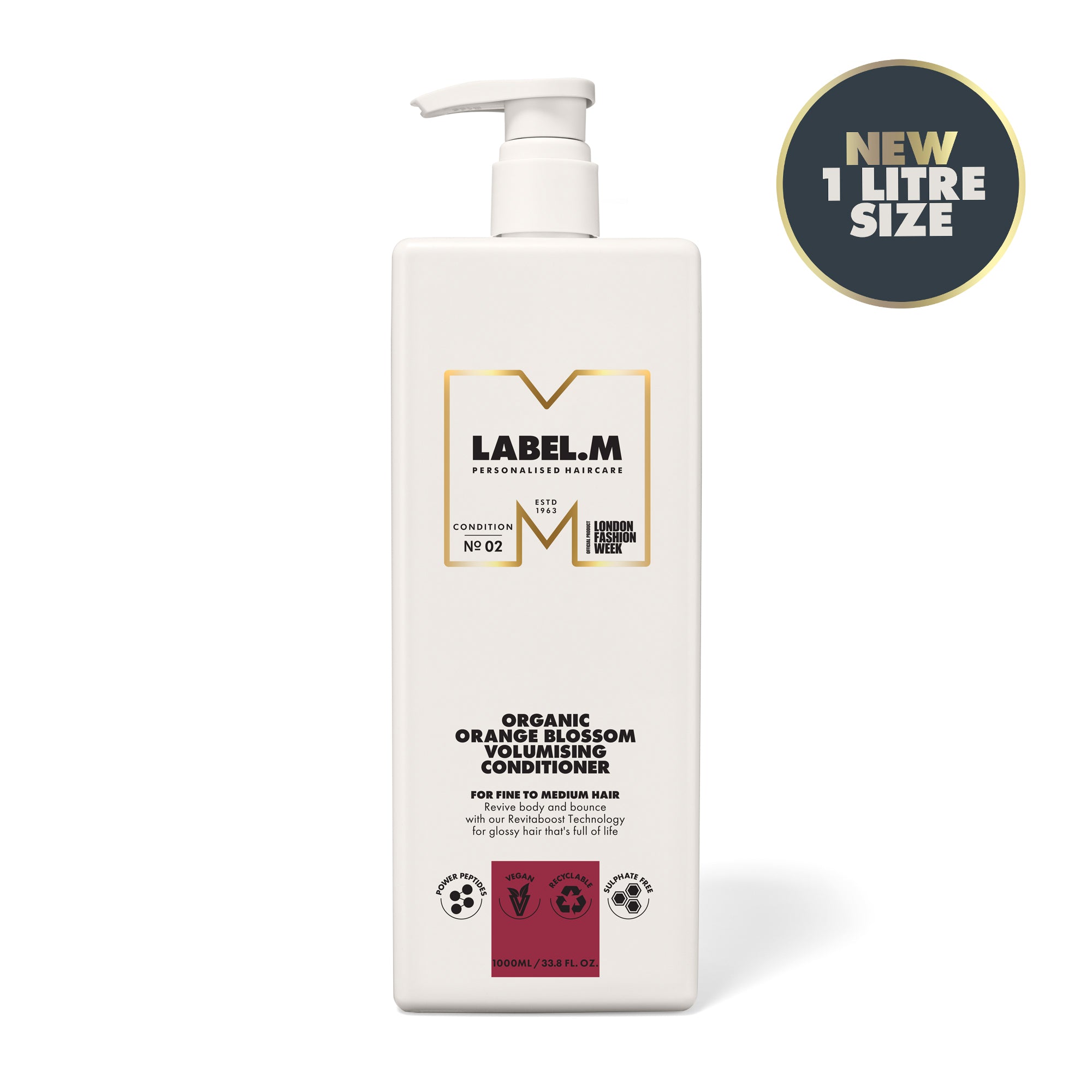 LABEL.M Organic Orange Blossom Volumising Conditioner 1000ml – TONI&GUY ...